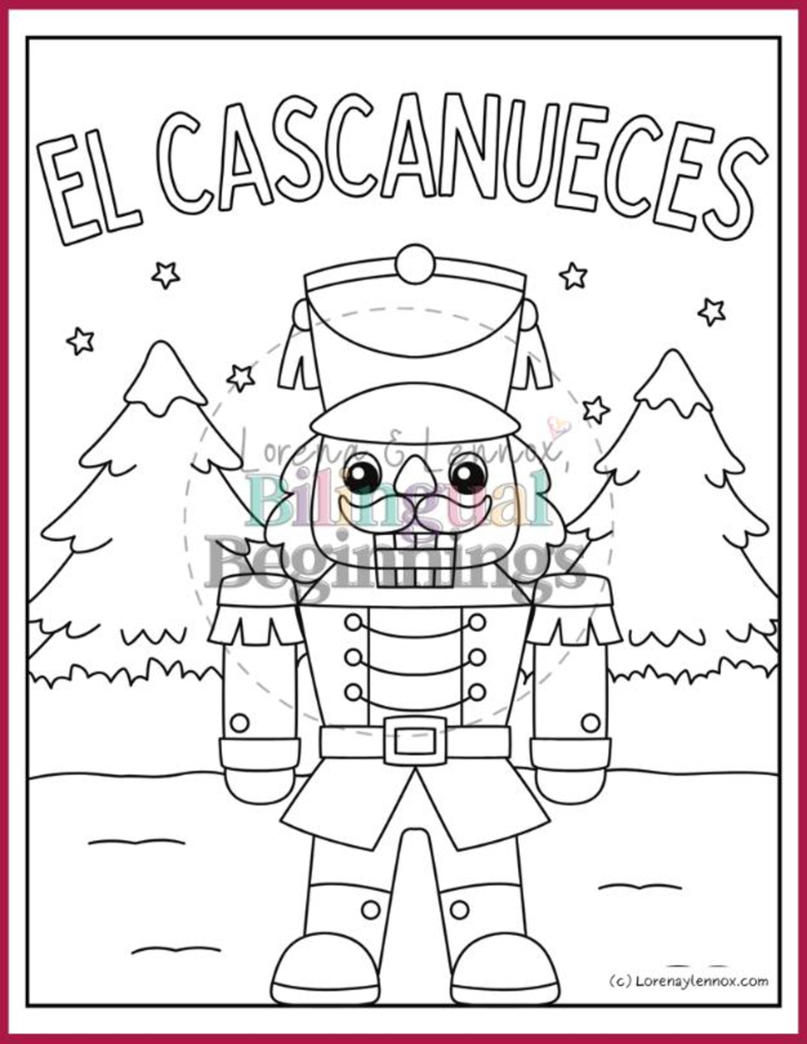 12 Christmas Coloring Pages in Spanish - Etsy