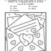 Valentine's Day Color by Number Printables (ENGLISH) - Etsy