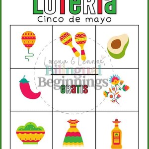 Cinco De Mayo Bingo in Spanish - Etsy