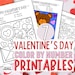 Valentine's Day Color by Number Printables (ENGLISH) - Etsy