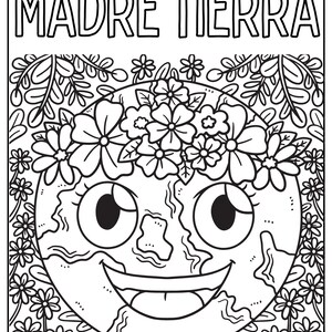 10 Earth Day Coloring Pages in Spanish - Etsy