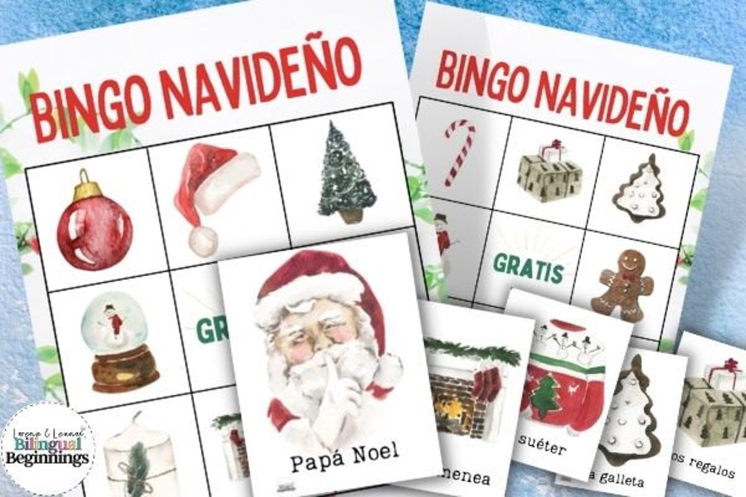 Bingo Navideño. an Entertaining Christmas Vocabulary Bingo Game in ...