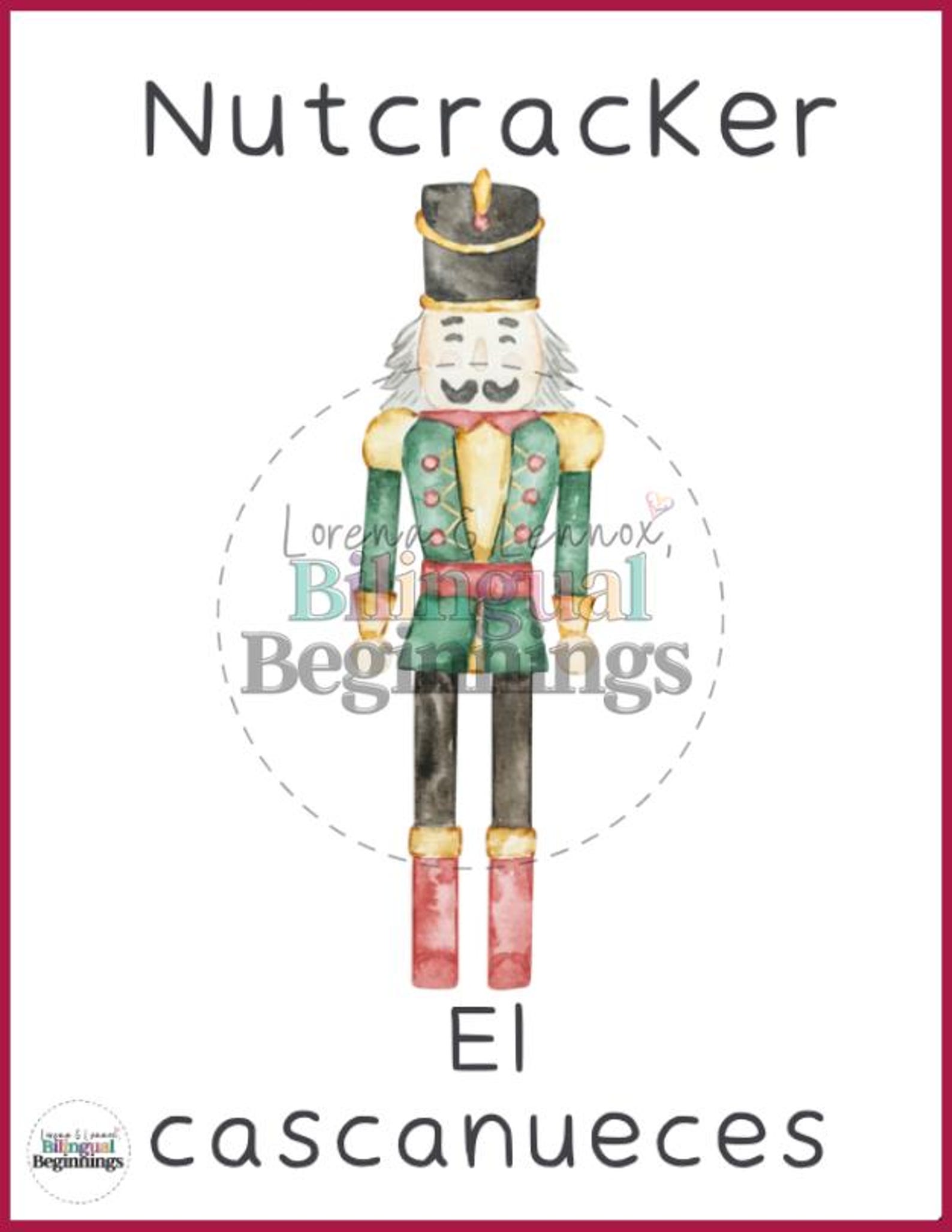 32 Bilingual Christmas Flashcards in Spanish - Etsy