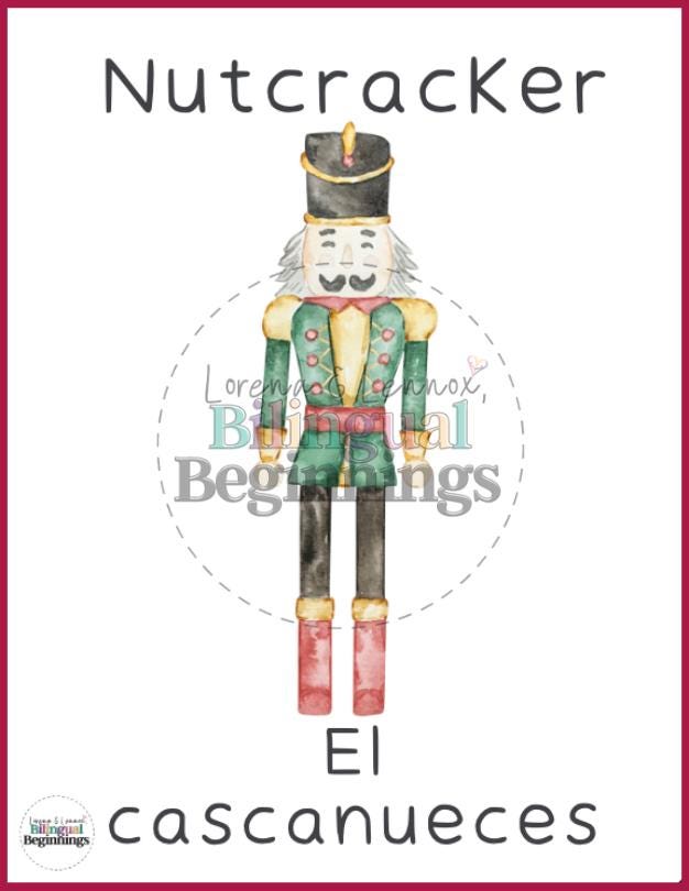 32 Bilingual Christmas Flashcards in Spanish - Etsy