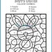 Easter Color by Number Printables ENGLISH - Etsy