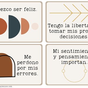 40 Printable Positive Affirmations in Spanish - Etsy