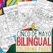 6 Cinco De Mayo Bilingual Coloring Pages - Etsy