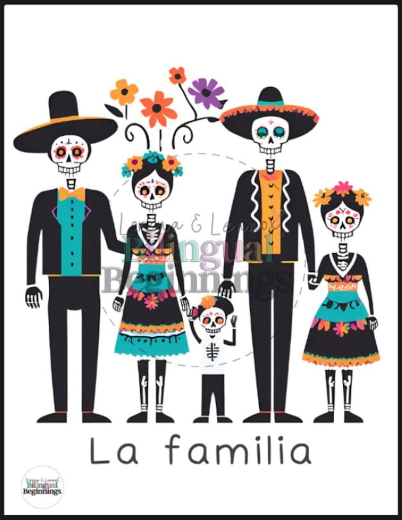 16 Day of the Dead Flashcards in Spanish - Etsy