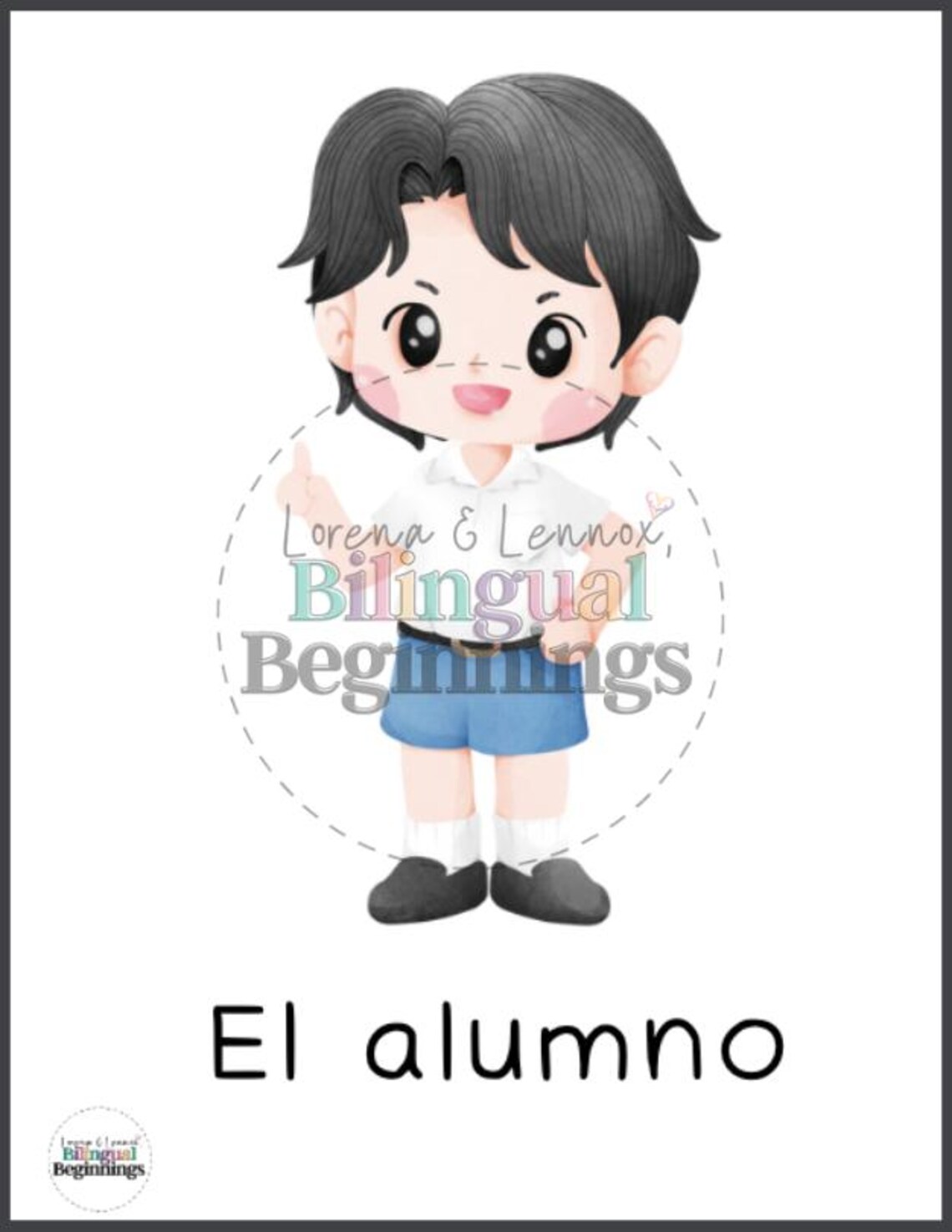 Back to School Flashcards in Spanish - 23 Watercolor Cards - Etsy