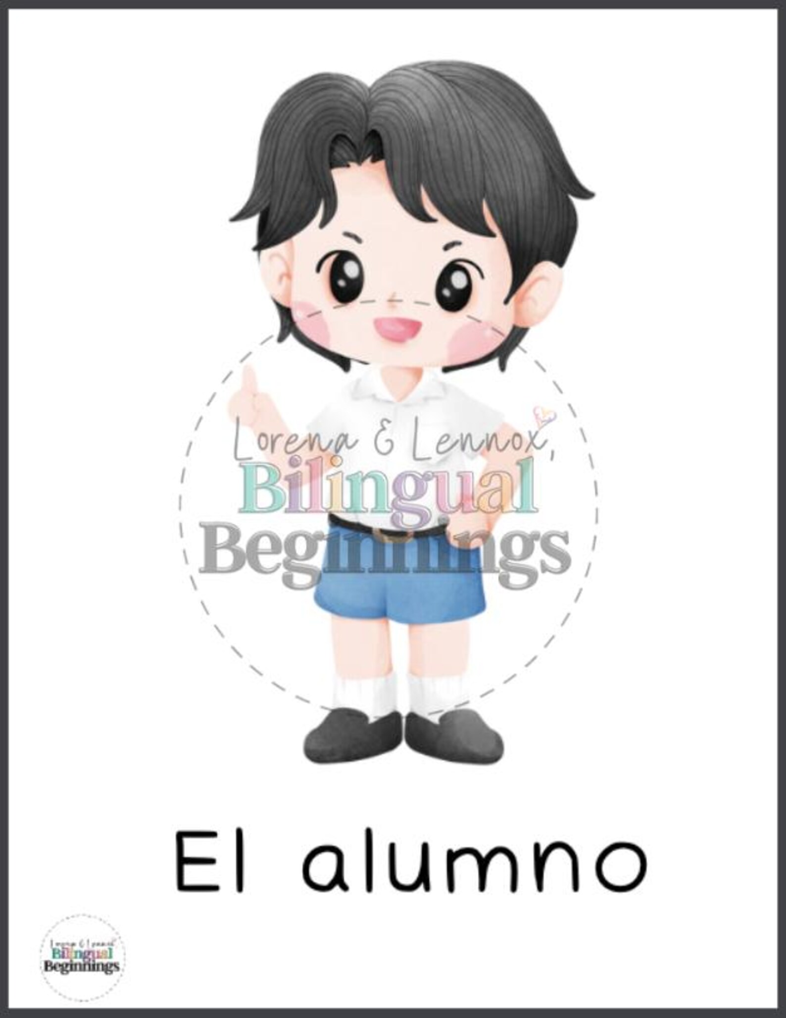 Back to School Flashcards in Spanish - 23 Watercolor Cards - Etsy