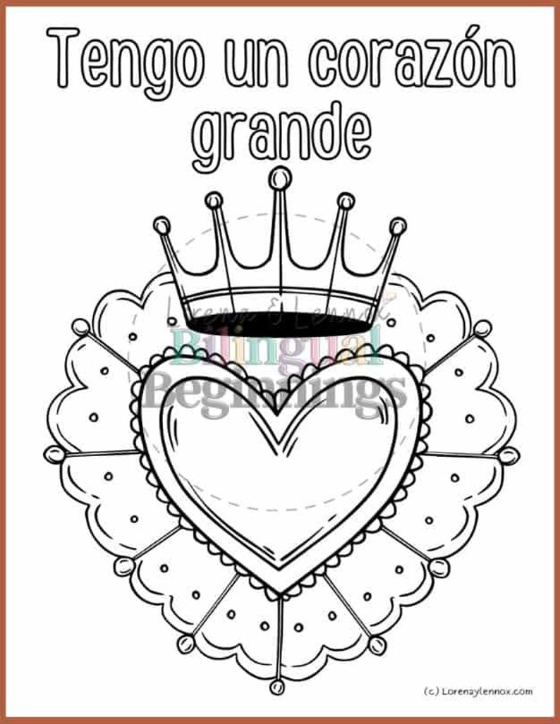 9 Positive Affirmations Coloring Pages for Kids in Spanish - Etsy