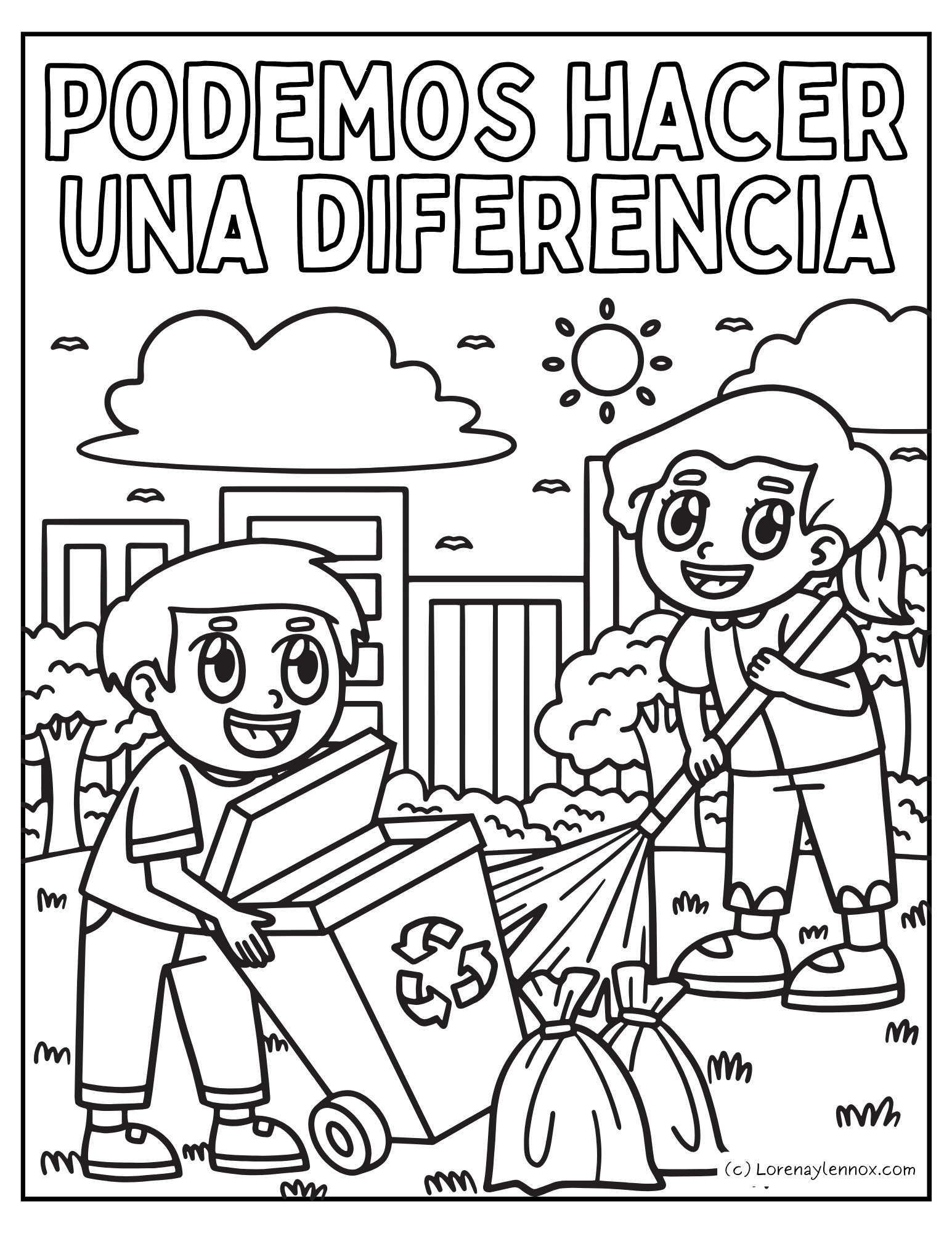 10 Earth Day Coloring Pages in Spanish - Etsy