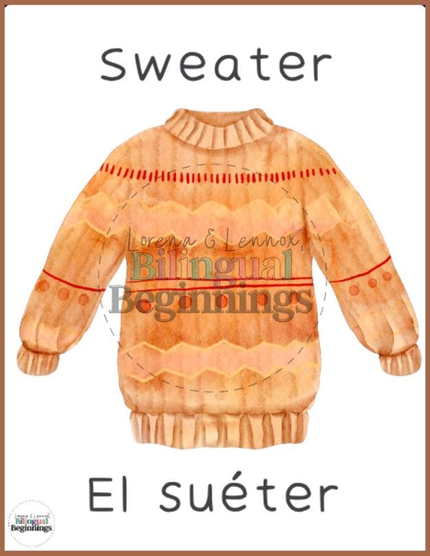 23 Bilingual Spanish/english Fall Flashcards - Etsy