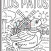 Farm Animal Coloring Pages in Spanish - Set of 10 - Etsy