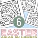 Easter Color by Number Printables ENGLISH - Etsy