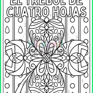 13 St. Patrick’s Day Coloring Pages in Spanish - Etsy