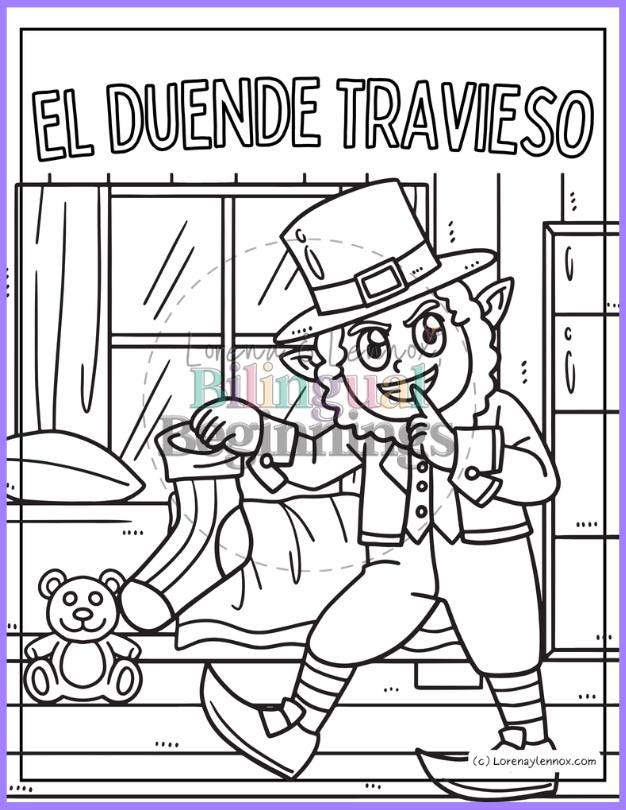 13 St. Patrick’s Day Coloring Pages in Spanish - Etsy