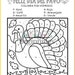 Thanksgiving Color by Number Pages in Spanish - Etsy