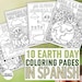 10 Earth Day Coloring Pages in Spanish - Etsy