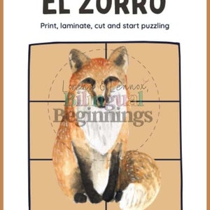 Forest Animals Printable Worksheets and Flash Cards in Spanish - Etsy