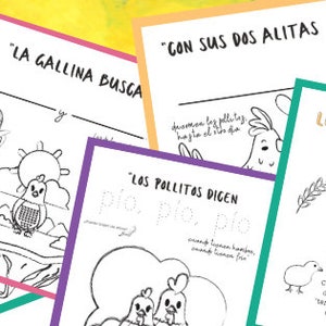 Los Pollitos Dicen" Spanish Nursery Rhyme Printable Activities - Etsy