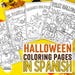 10 Halloween Coloring Pages in Spanish - Etsy