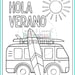 Summer Coloring Pages in Spanish - Etsy