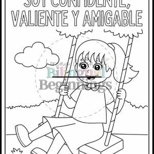 Back to School Coloring Pages in Spanish - Etsy
