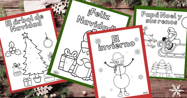 Christmas Coloring Pages in Spanish - Etsy