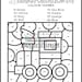 Transportation-themed Color by Number Printables - Engaging Educational ...