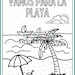 Summer Coloring Pages in Spanish - Etsy