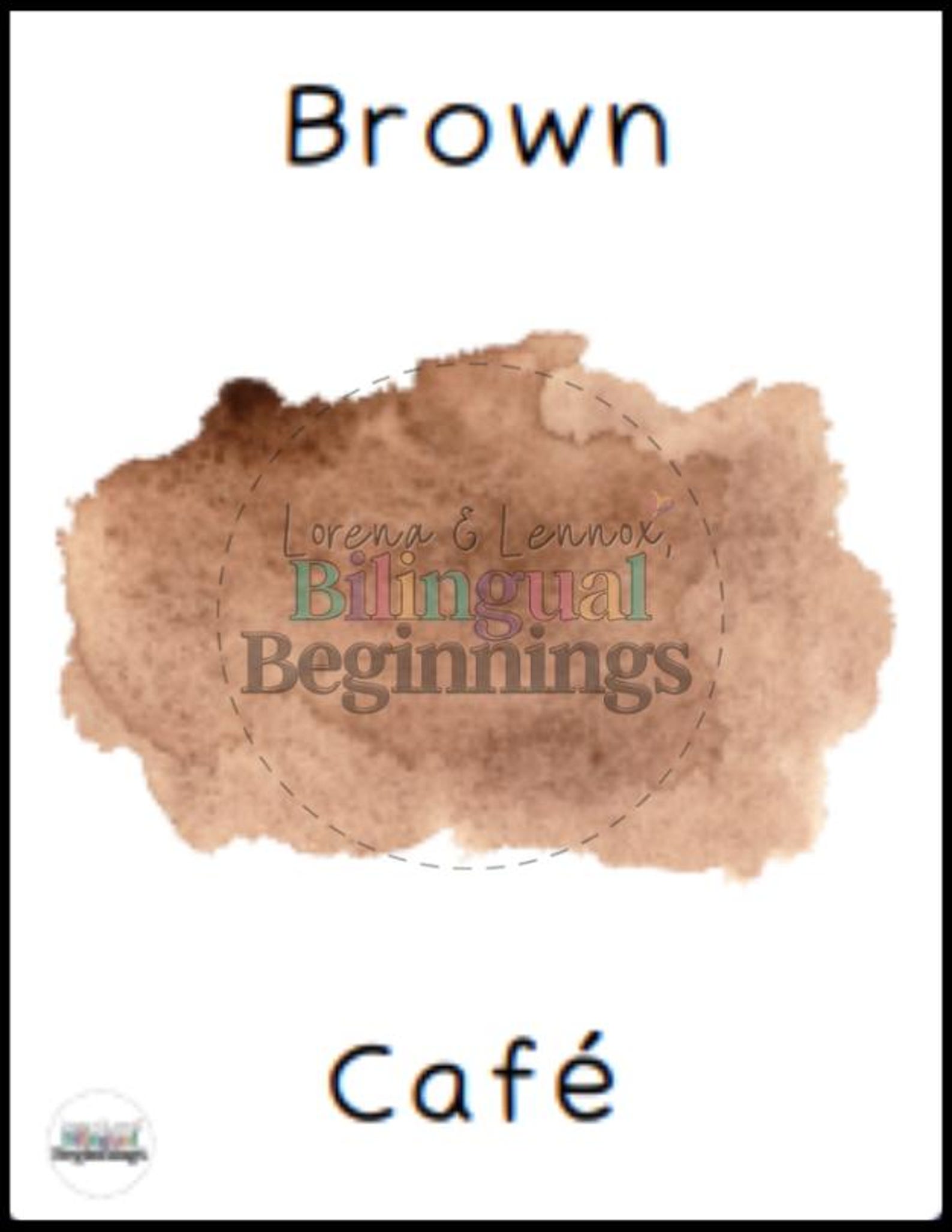 13 Bilingual Spanish english Color Flashcards in Spanish - Etsy