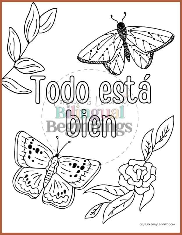 9 Positive Affirmations Coloring Pages for Kids in Spanish - Etsy