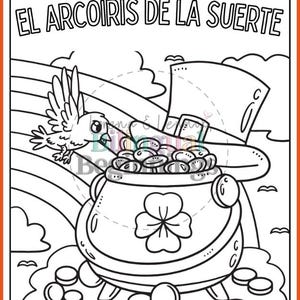13 St. Patrick’s Day Coloring Pages in Spanish - Etsy