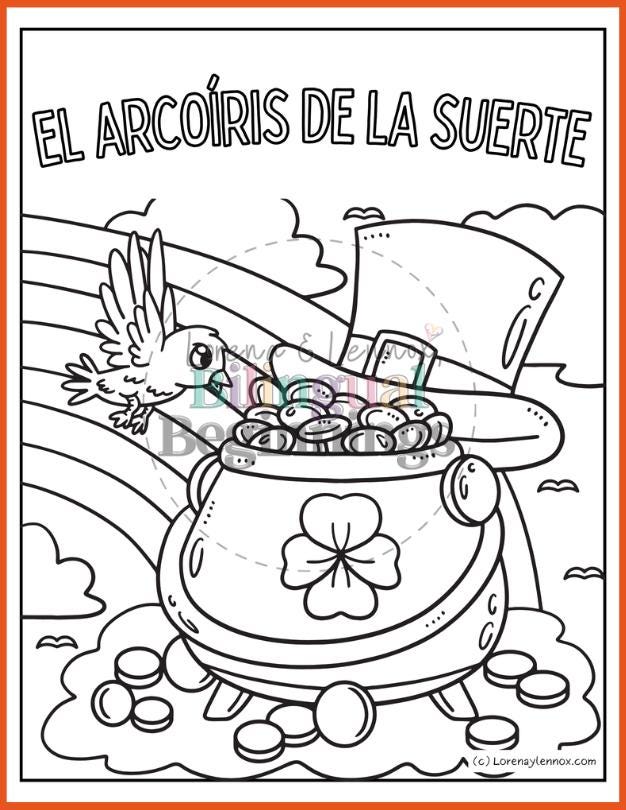 13 St. Patrick’s Day Coloring Pages in Spanish - Etsy