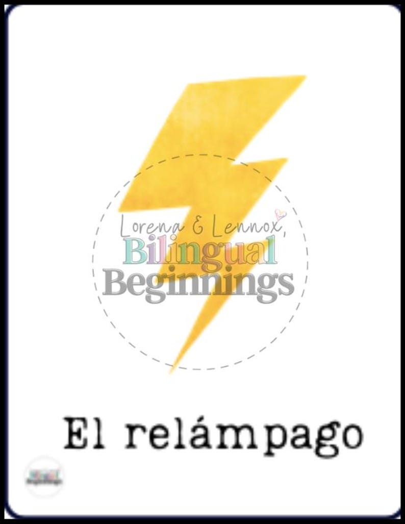 Weather Flashcards in Spanish - Etsy