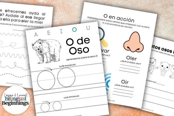Letter O Printables in Spanish - Etsy