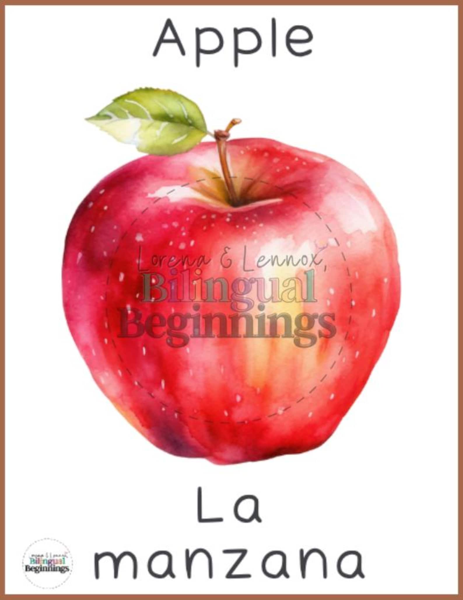 23 Bilingual Spanish/english Fall Flashcards - Etsy