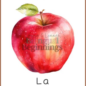 23 Bilingual Spanish/english Fall Flashcards - Etsy