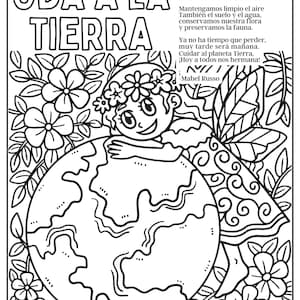 10 Earth Day Coloring Pages in Spanish - Etsy