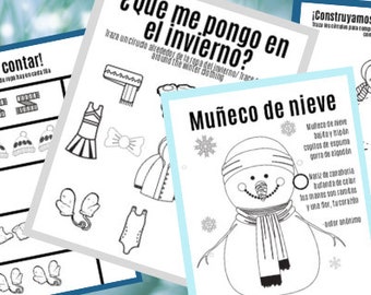 Farm Animals Printable Workbook in Spanish for Preschoolers - Etsy