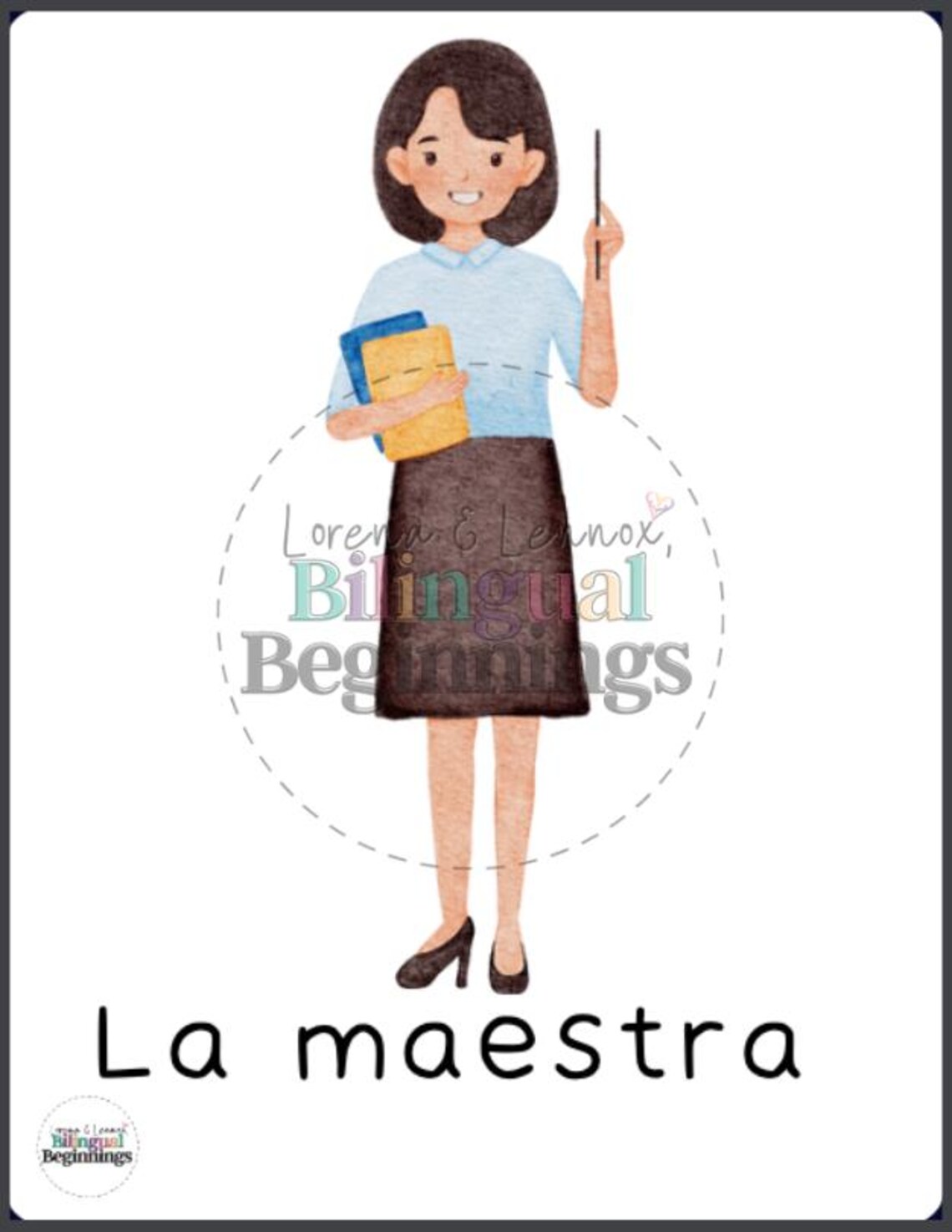 Back to School Flashcards in Spanish - 23 Watercolor Cards - Etsy