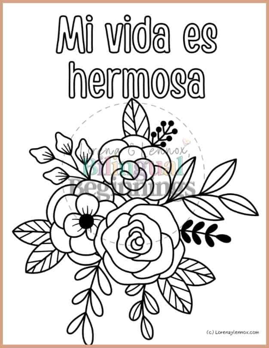 9 Positive Affirmations Coloring Pages for Kids in Spanish - Etsy UK
