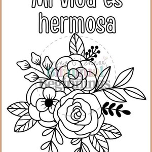 9 Positive Affirmations Coloring Pages for Kids in Spanish - Etsy Australia