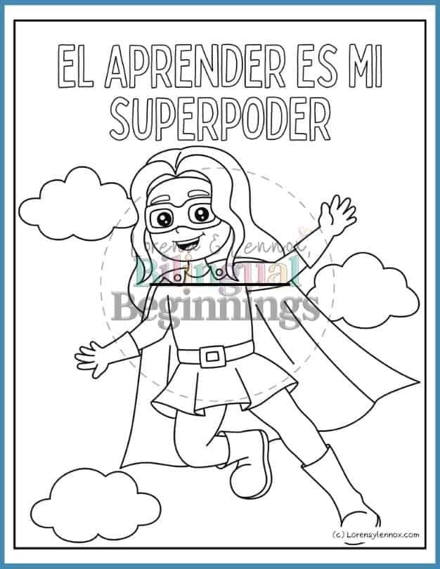 Back to School Coloring Pages in Spanish - Etsy