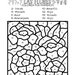 Flower Color by Number Coloring Pages in SPANISH - Etsy