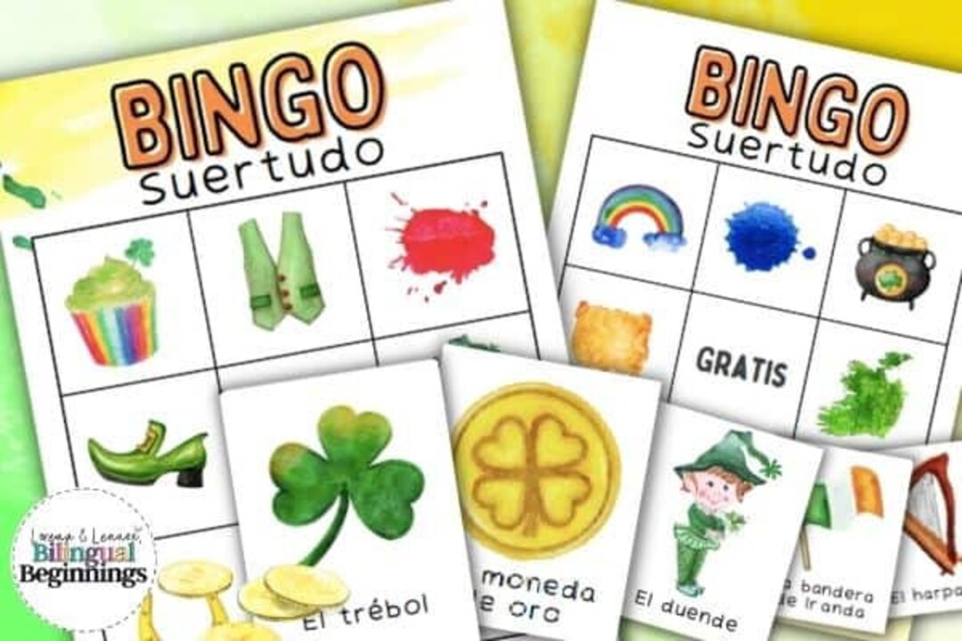St. Patrick's Day Bingo in Spanish - Etsy