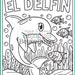 10 Ocean Animals Coloring Pages in Spanish - Etsy
