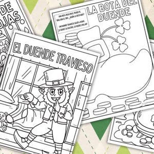 13 St. Patrick’s Day Coloring Pages in Spanish - Etsy