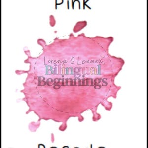 13 Bilingual Spanish english Color Flashcards in Spanish - Etsy